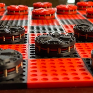 Checkers Set - 3D Printed 24 Piece Set for Your Board. - Etsy