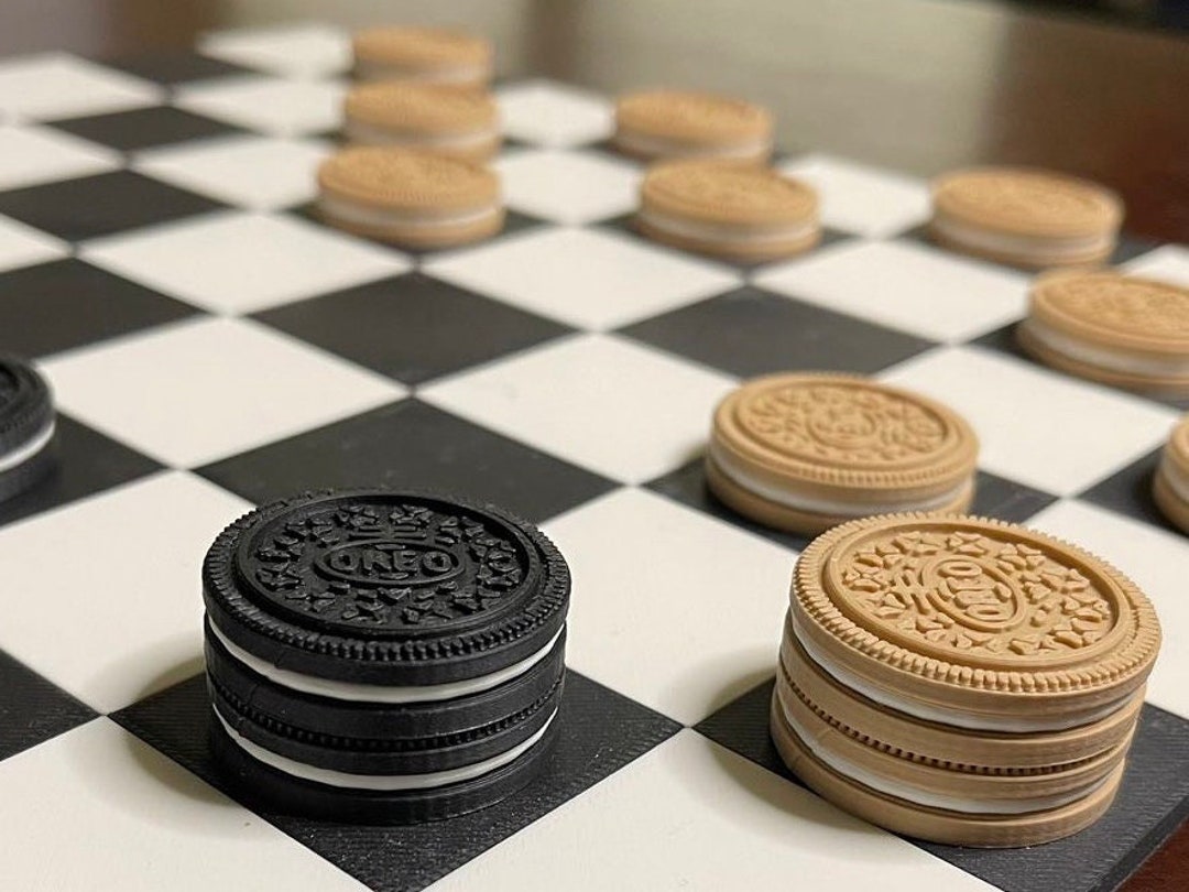 Checkers Set - 3D Printed 24 Piece Set for Your Board. - Etsy