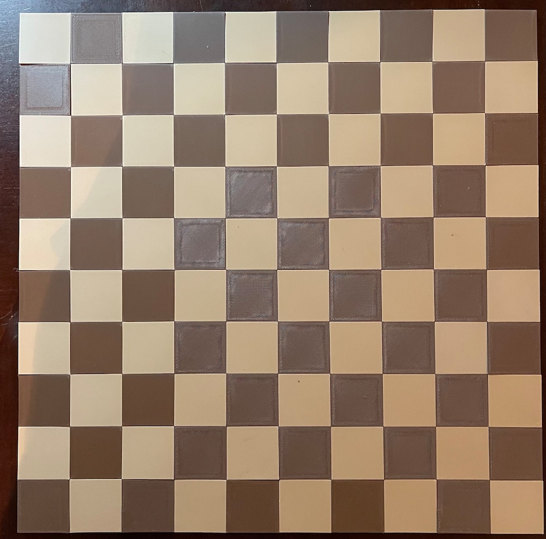 International Draught Board 3D Printed With Patterned Pieces. - Etsy