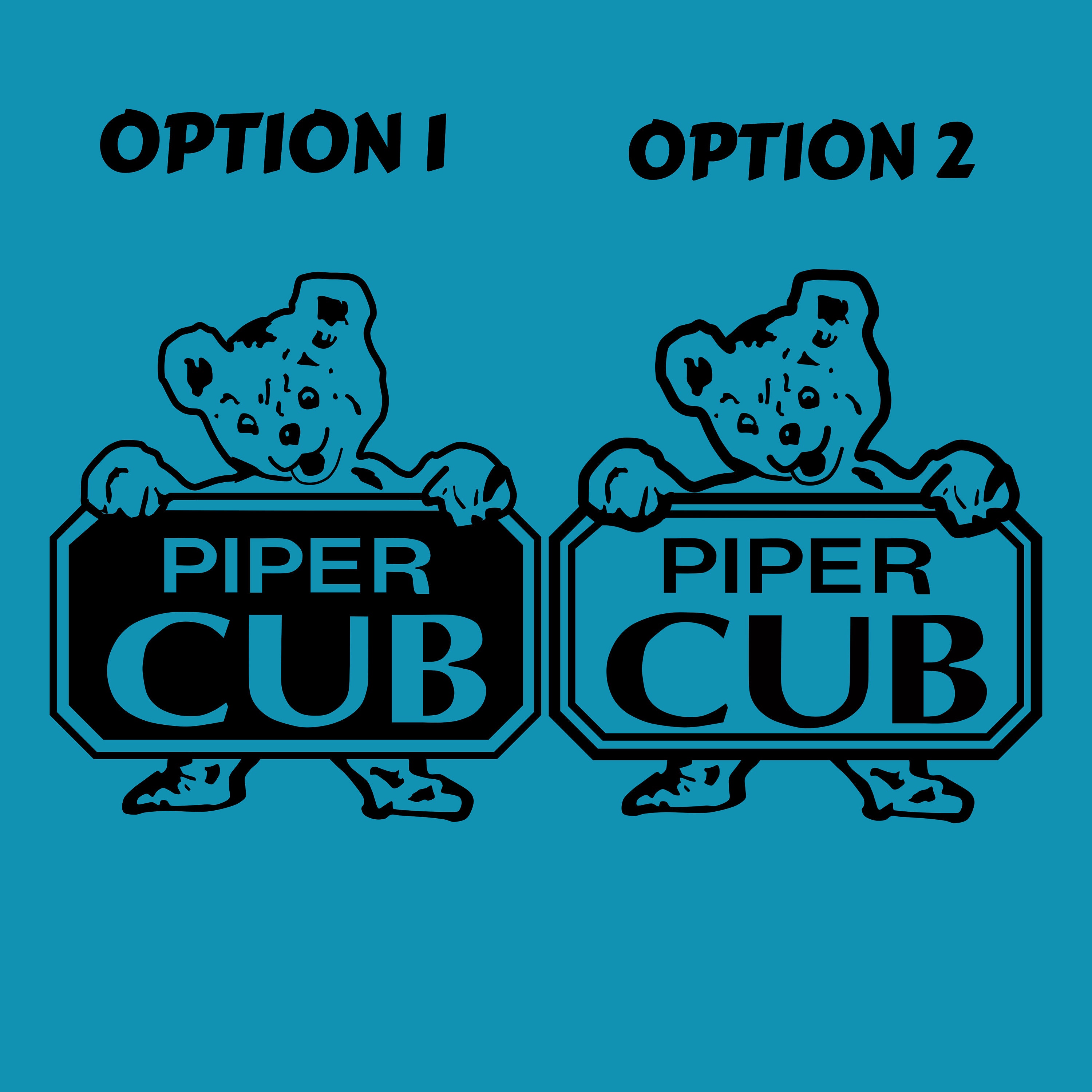 Piper Cub Bear Vinyl Decal - Etsy