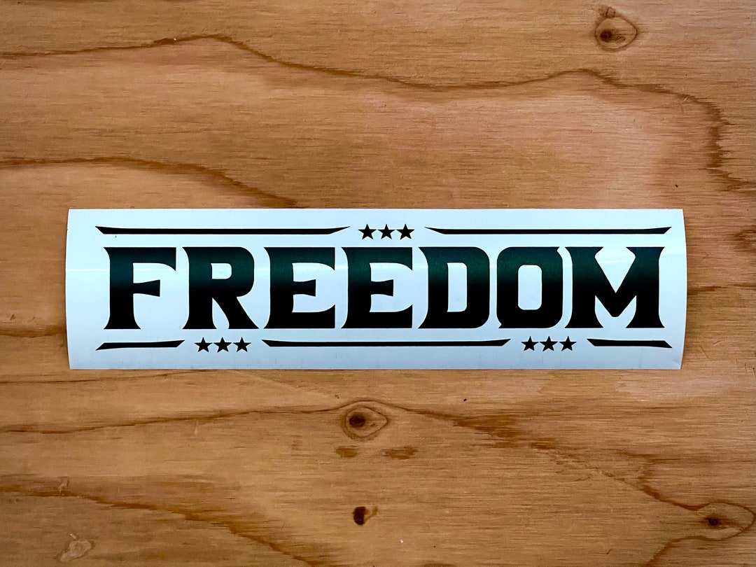 Freedom Vinyl Decal - Etsy