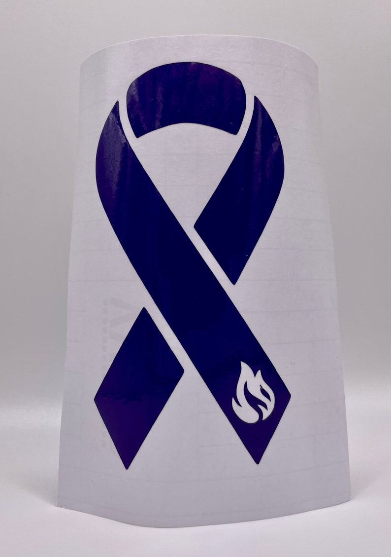 Wildland Firefighter Purple Awareness Ribbon Sticker - Etsy