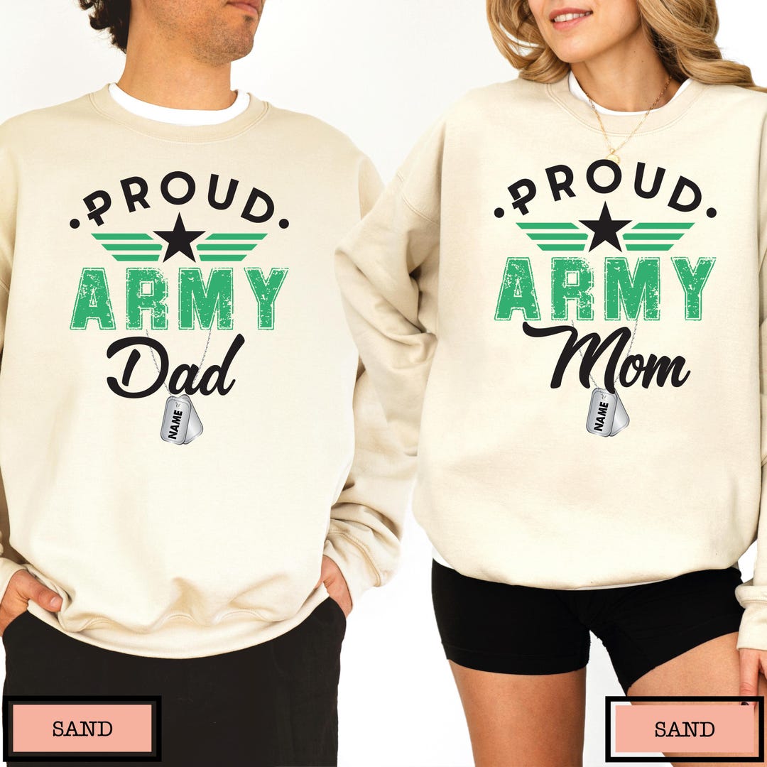 Personalized Proud Army Family Shirt: Mom, Dad, Sister, Brother - Etsy