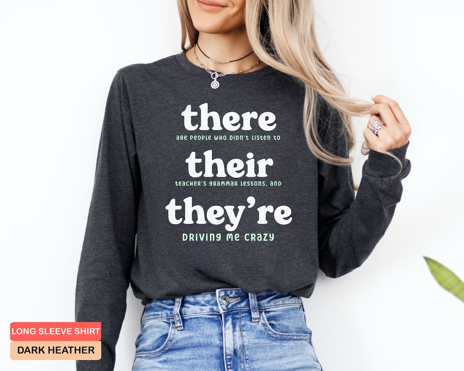 Funny Grammar Sweatshirt – There Their They're, Teacher Gift - Etsy