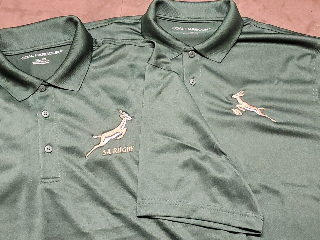 South Africa Springbok Golf Shirts - Etsy