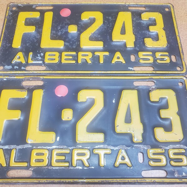 1955 License Plates - Etsy