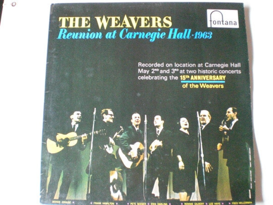 The Weavers – Reunion at Carnegie Hall - 1963 Vinyl Record, Album LP ...