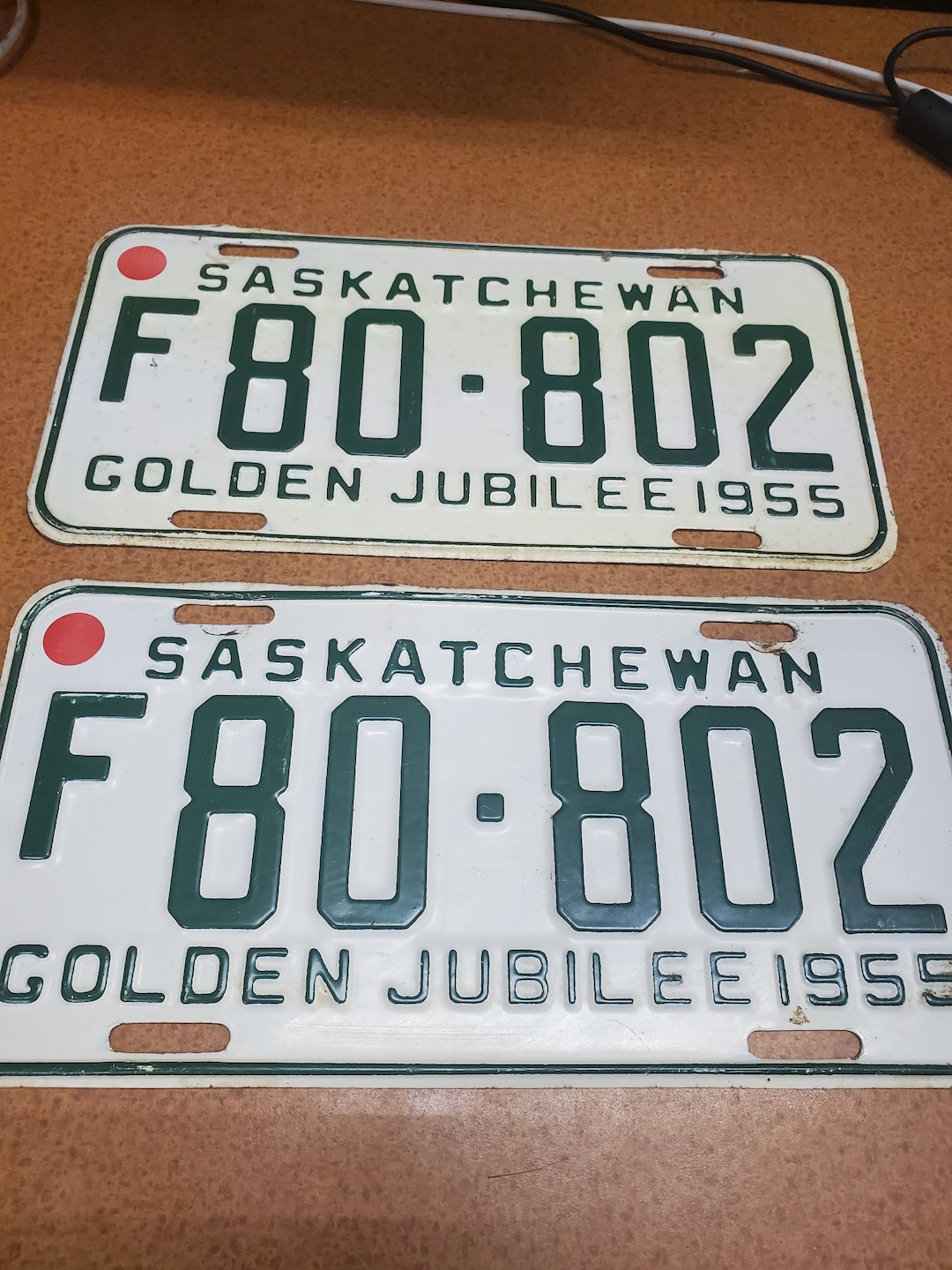 Pair 1955 GOLDEN JUBILEE Rare License Plates - Etsy