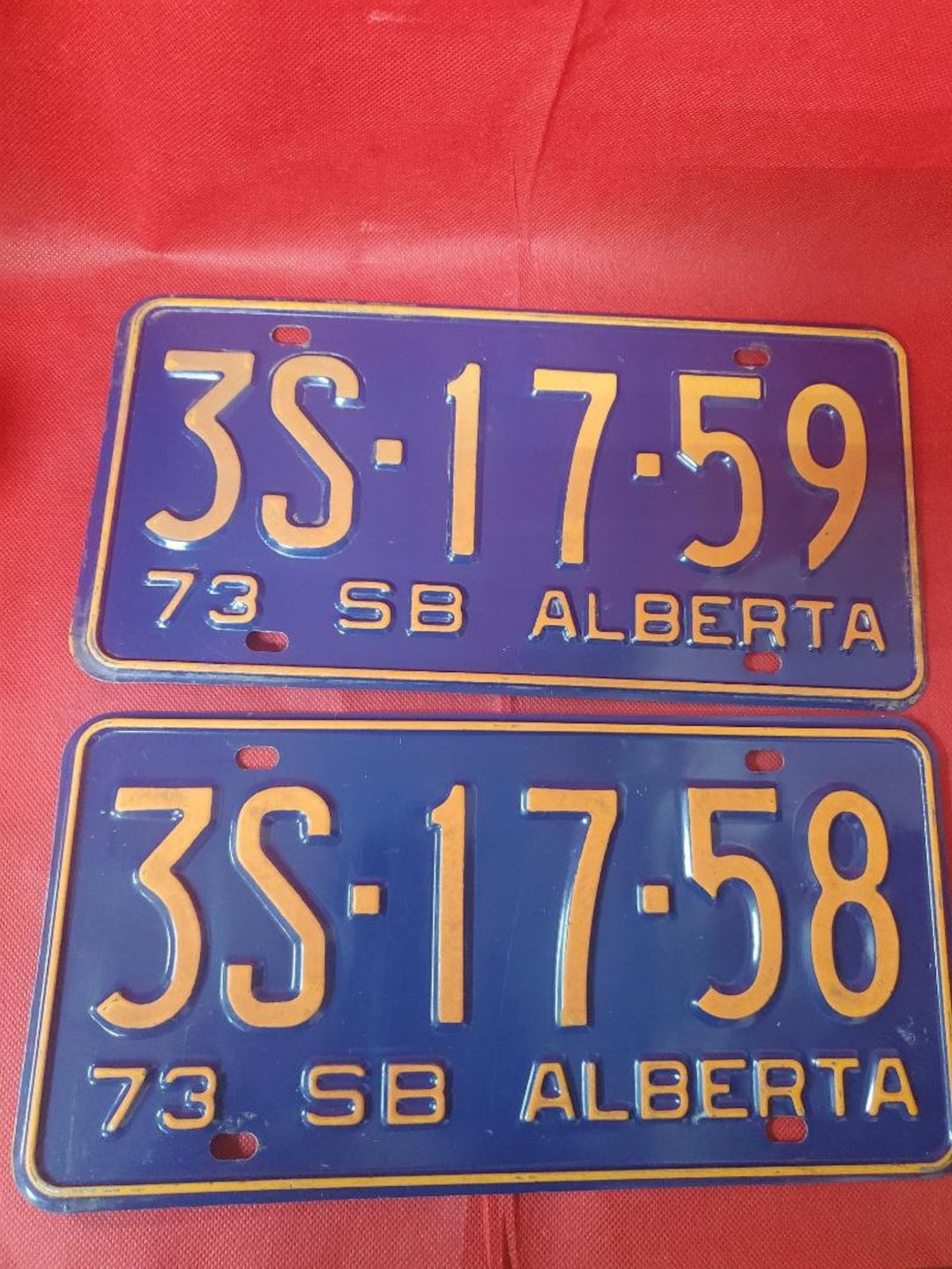 1973 Alberta License Plates Pair - Etsy