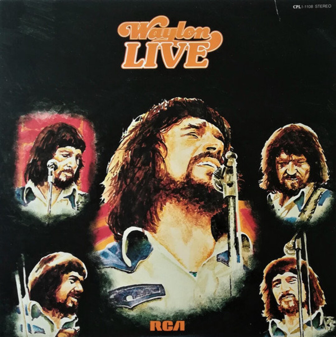 Waylon Jennings Waylon Live Vinyl Record Album LP COUNTRY - Etsy