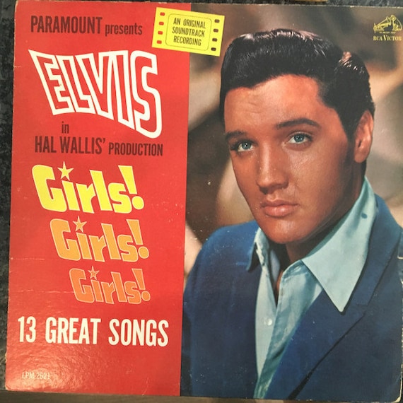 Elvis Presley Girls Girls Girls Vinyl Record LP - Etsy