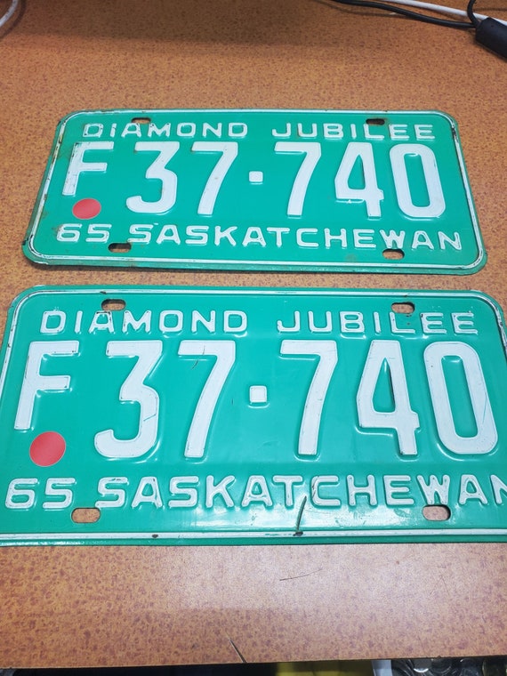 Pair 1965 GOLDEN JUBILEE Rare License Plates - Etsy