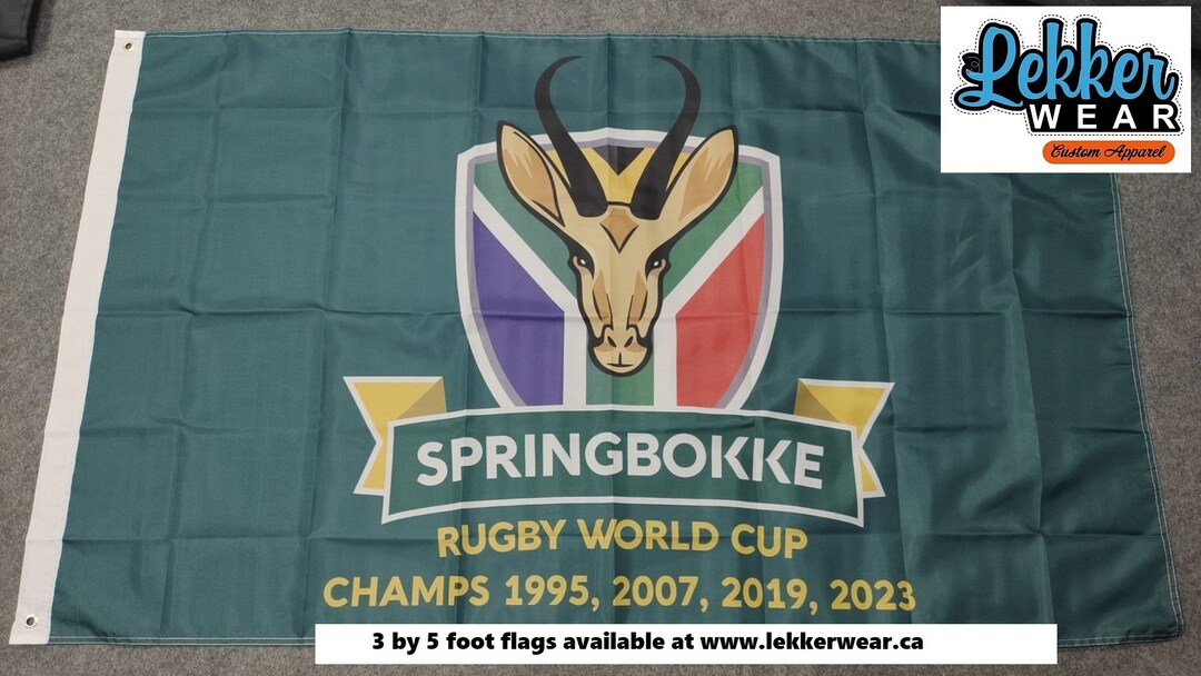 South Africa Springbok World Cup Flags 3 by 5 Foot - Etsy