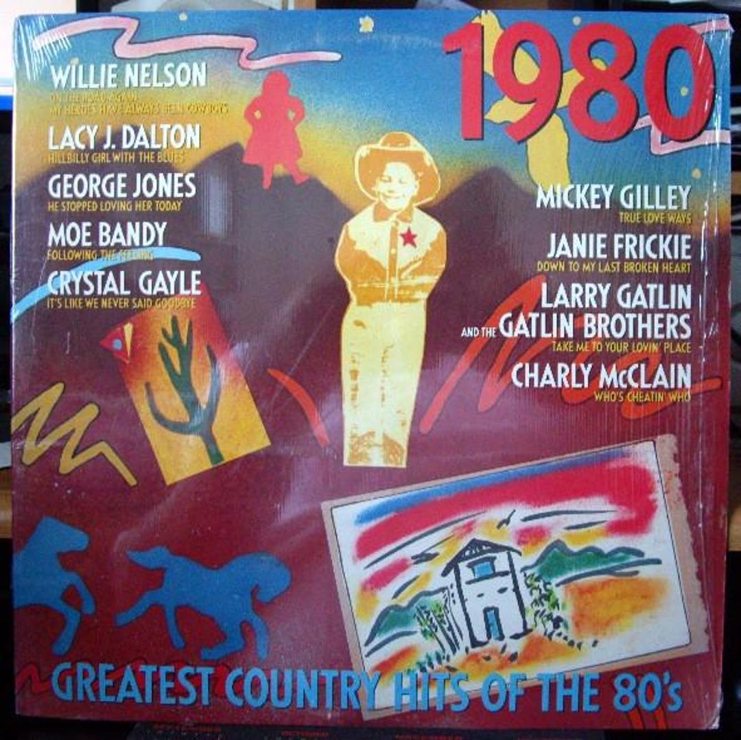 Greatest Country Hits of the 80's, 1980 Vinyl Record LP Album Country ...