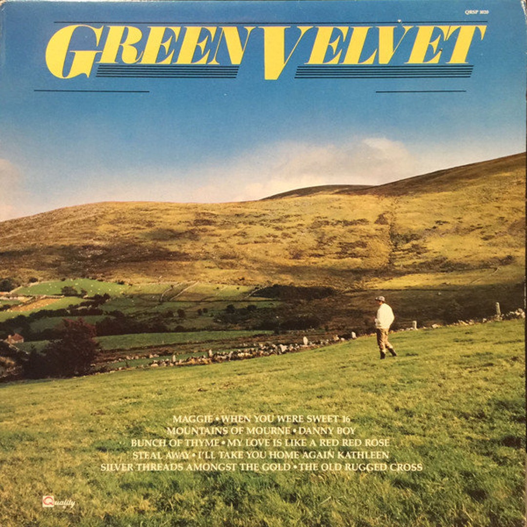 Green Velvet Vinyl Record, Album LP Folk - Etsy