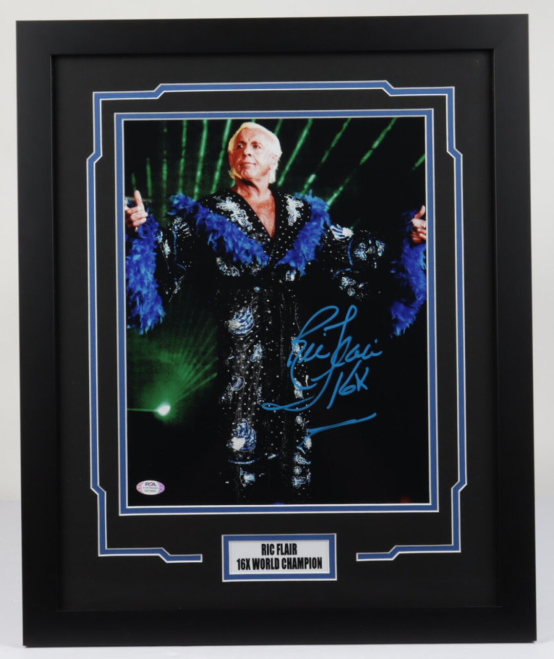 Ric Flair Signed (real Autograph) WWE 18x22 Custom Framed Photo Display ...