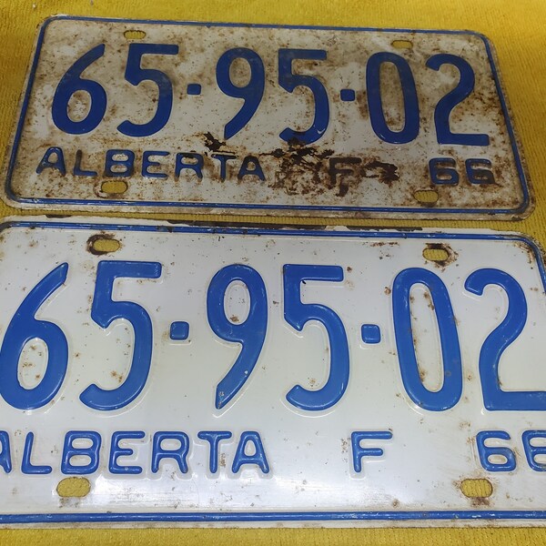 1966 License Plates - Etsy