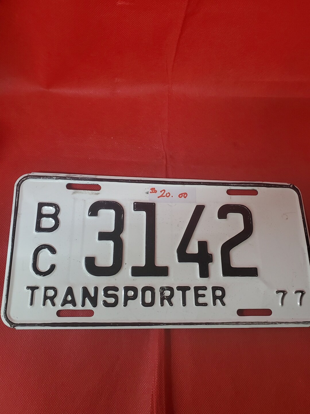 1977 BC Transporter License Plate - Etsy