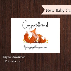 Expecting Mom Printable Card. Printable Card for New Mom. Digital ...