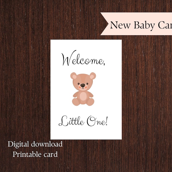 Welcome Little One Printable - Etsy