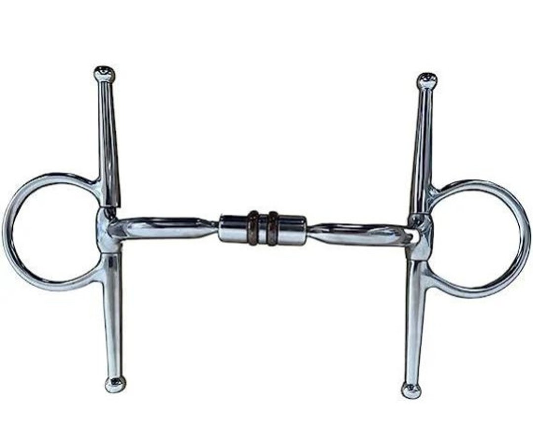 English Style Stainless Steel Horse Bit Small Ring Full Mouth Cheek ...