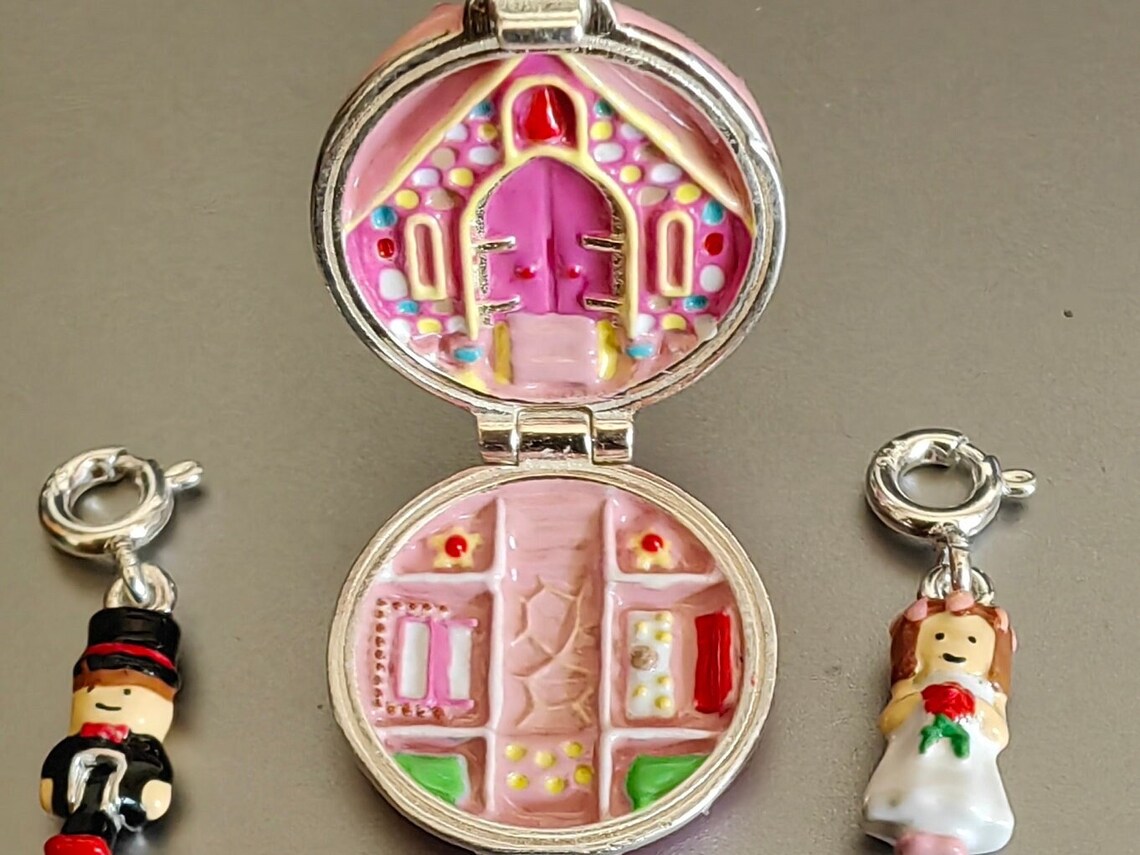 Happy Marriage Polly Pocket Locket Pendant/ Bracelet Charm Comes With ...