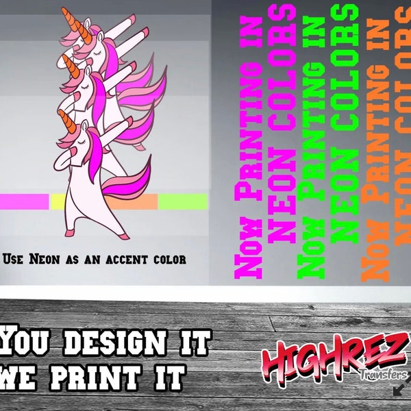 Neon Dtf Print - Etsy