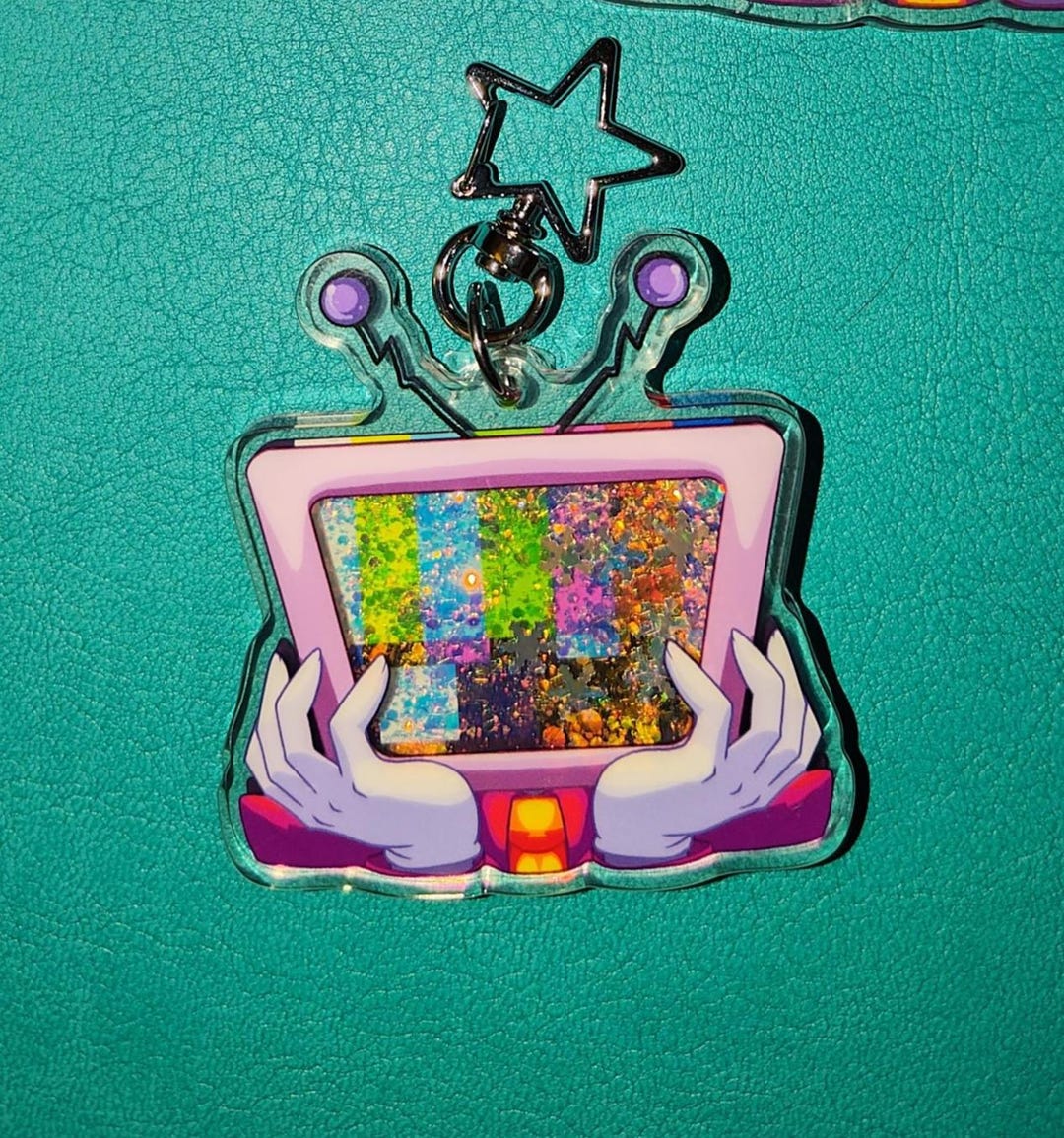 Tenna Deltarune Quicksand Keychain - Etsy
