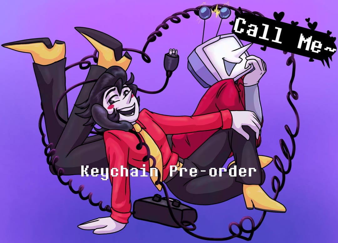 Call Me Big Shot Era Spamtenna Deltarune Keychain Pre-order - Etsy