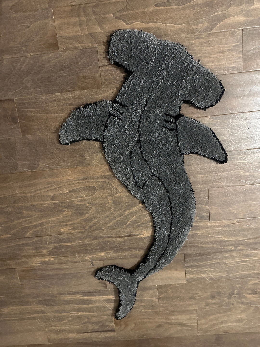 Hammerhead Shark Rug, Shark Rug, Hand Tufted Rug, Shark Week, Wall Art ...