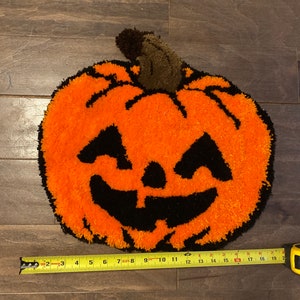 Pumpkin Rug, Jack-olantern Rug, Halloween Rug, Halloween Decor ...