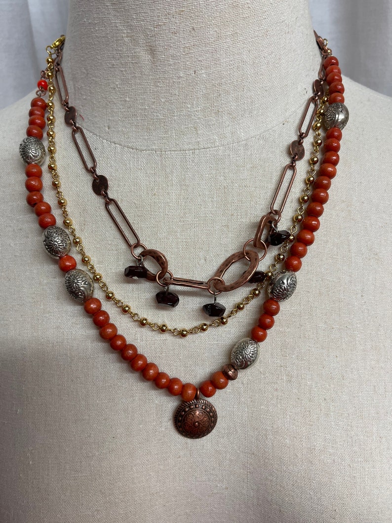 Multi Layer Necklace - Etsy