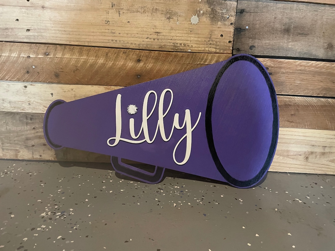 Cheer Megaphone Wall Sign - Etsy