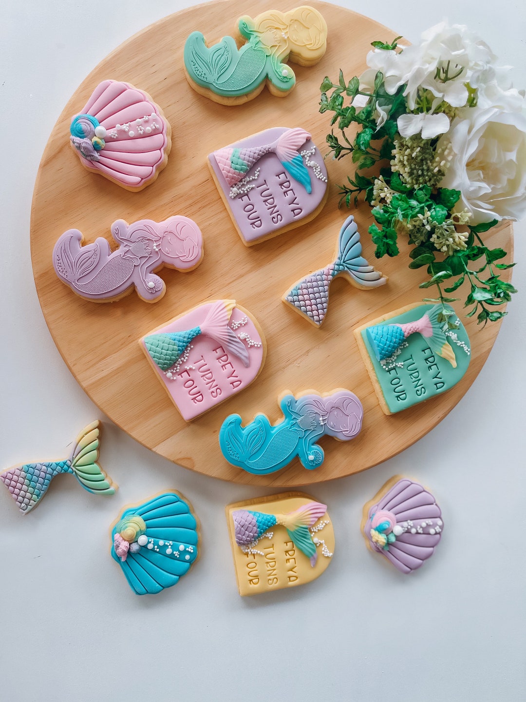 MERMAID SUGAR COOKIES | Under the Sea Theme | Cookies | Decorative ...