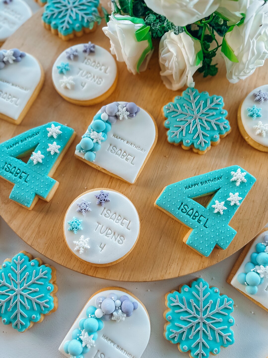 Frozen Birthday Cookies: Custom Vanilla Sugar Cookies - Etsy