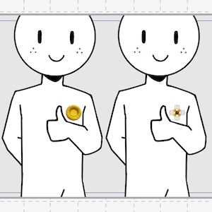 Pngtuber Asset | Ace Attorney [pack 1] - Attorney and Prosecutor Badges ...