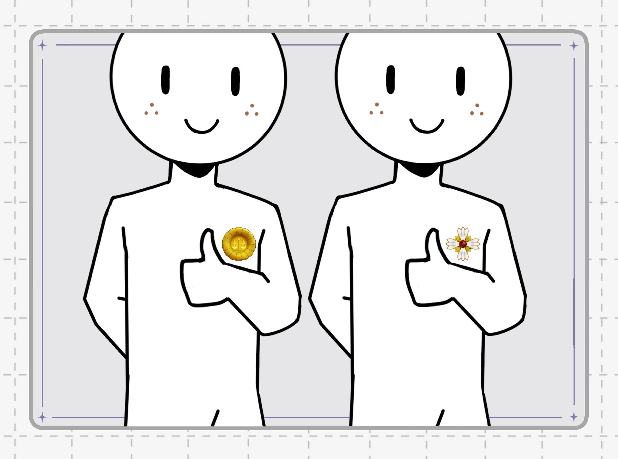 Pngtuber Asset | Ace Attorney [pack 1] - Attorney and Prosecutor Badges ...