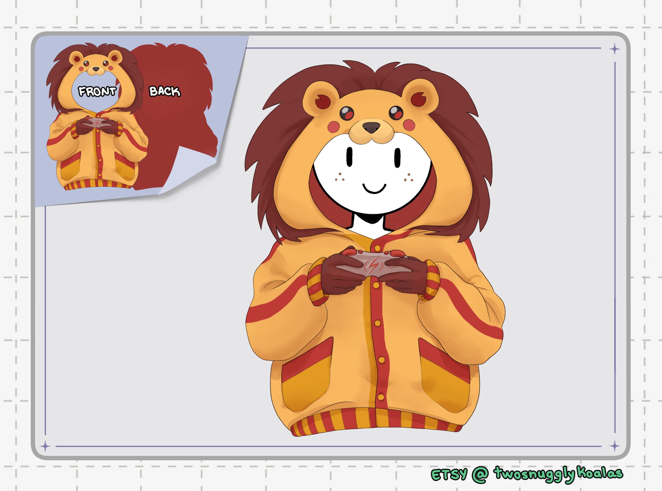 Pngtuber Asset | HP Hogwarts [pack 2] - Mascots Hoodies - Etsy
