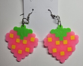 Strawberry Perler Bead - Etsy