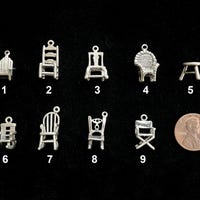 Rocking Chair Silver Charm - Etsy