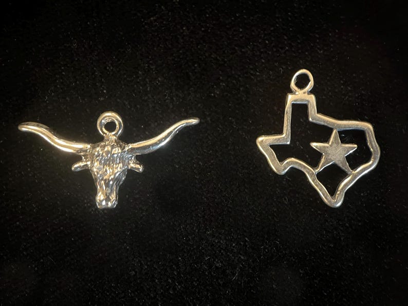 Sterling Texas Charms - Western Animals & Places Vintage Travel ...