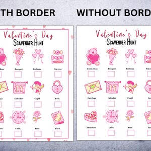 Valentine's Day Scavenger Hunt for Kids Valentine's - Etsy