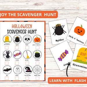 Halloween Scavenger Hunt/ Fall Scavenger Hunt /halloween Game Printable ...