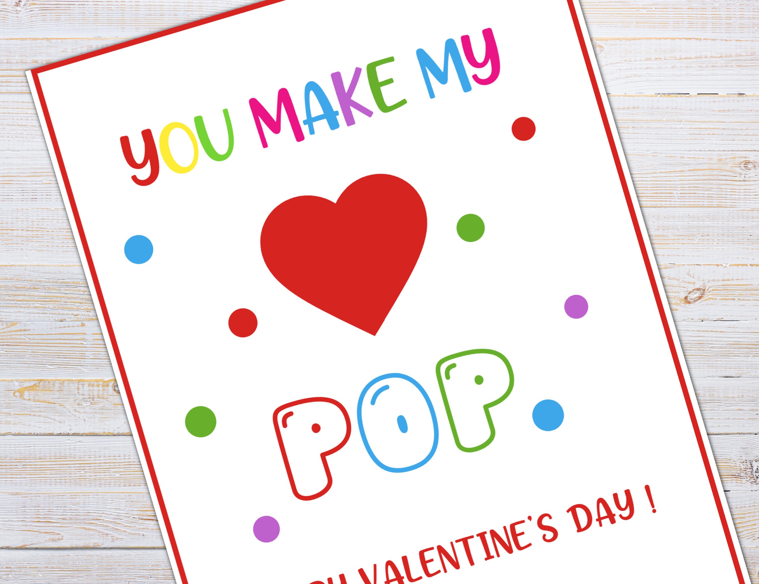 Valentines Pop It Gift Tags, Pop It Label Fidget Toy, Classroom ...