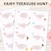 Fairy Birthday Party Scavenger Hunt, Woodland Enchanted Forest Fairy ...