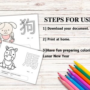 Chinese New Year Zodiac Coloring Pages, Lunar New Year 2025 for Kids ...