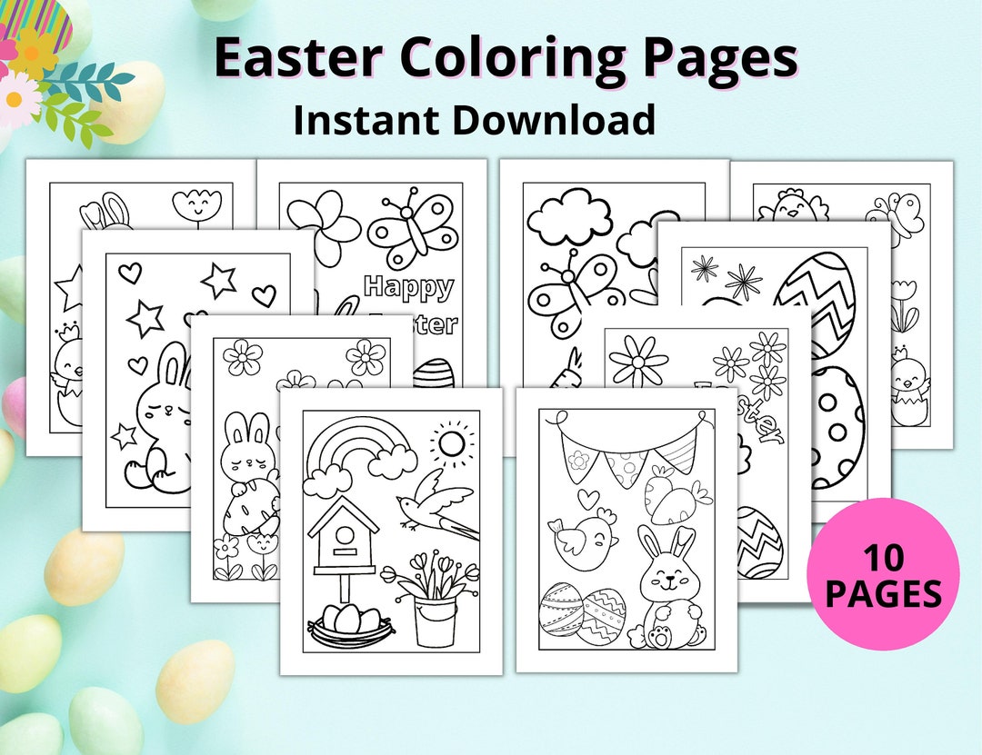 Easter Coloring Pages for Toddlers and Pre-school , Printable Coloring ...