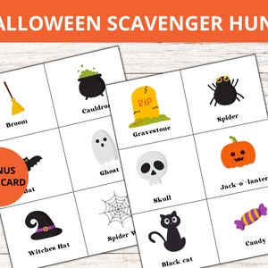 Halloween Scavenger Hunt/ Fall Scavenger Hunt /halloween Game Printable ...