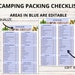 Editable Camping Packing List, Camping Trip Packing Checklist PDF ...