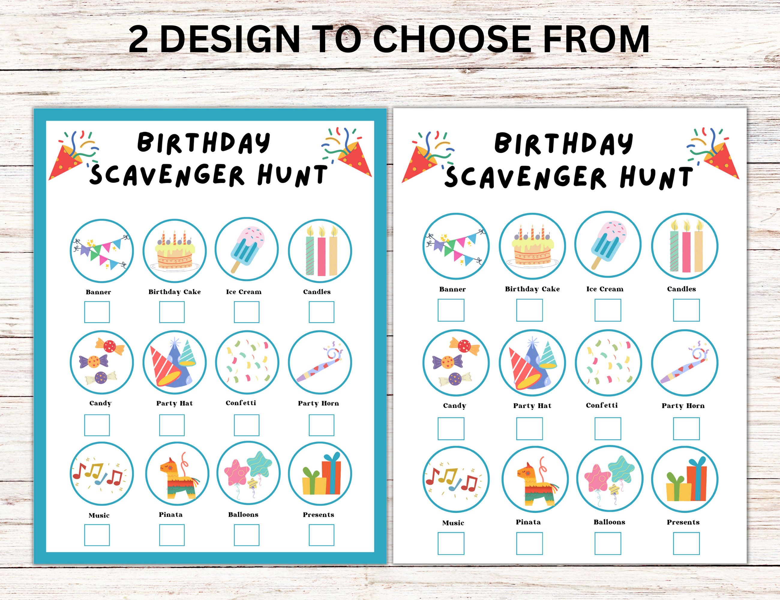 Birthday Scavenger Hunt for Kids, Birthday Treasure Hunt, Birthday ...